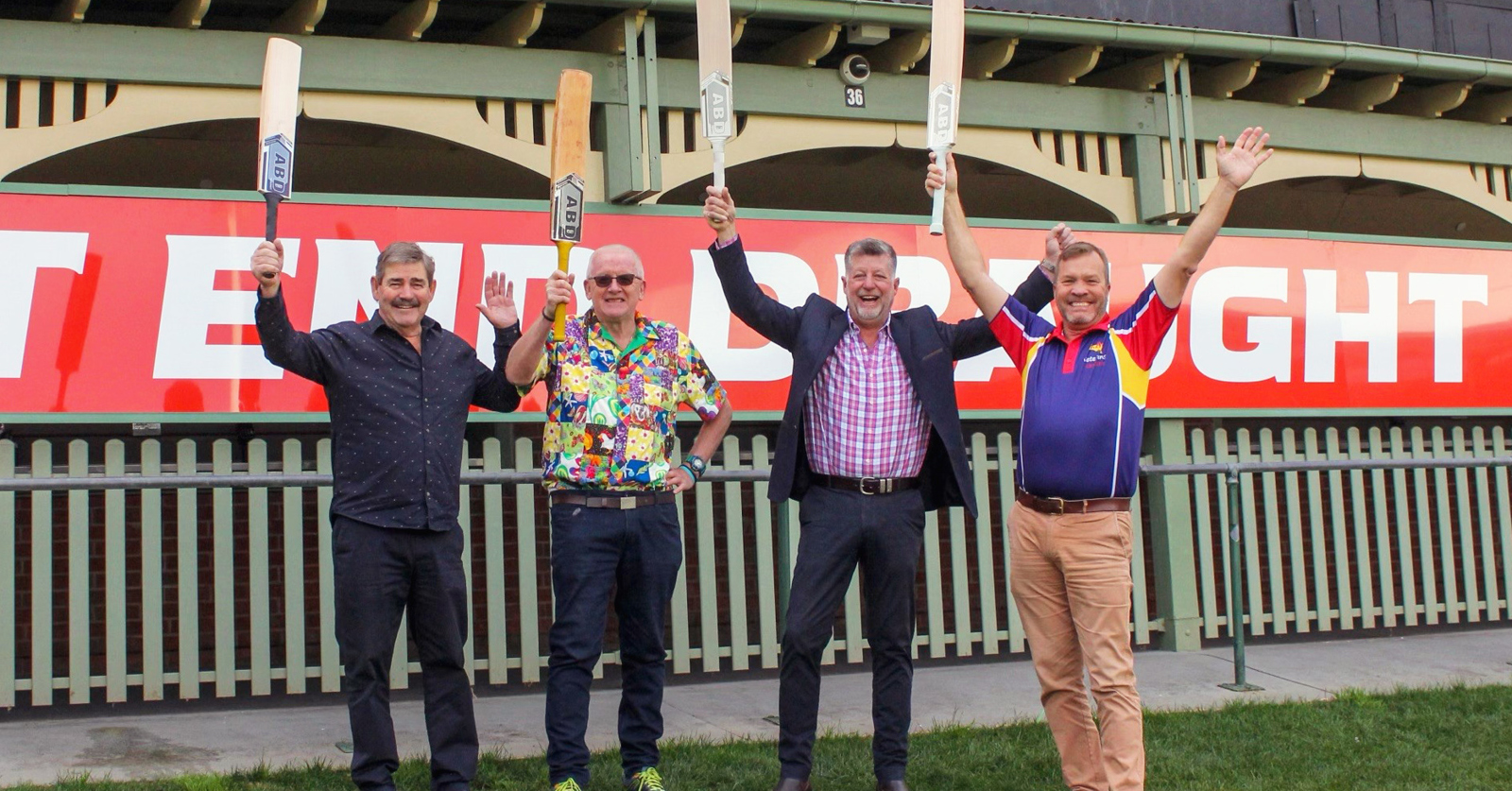 PCFA | Over 50’s Cricket Championship players raise their bats for ...